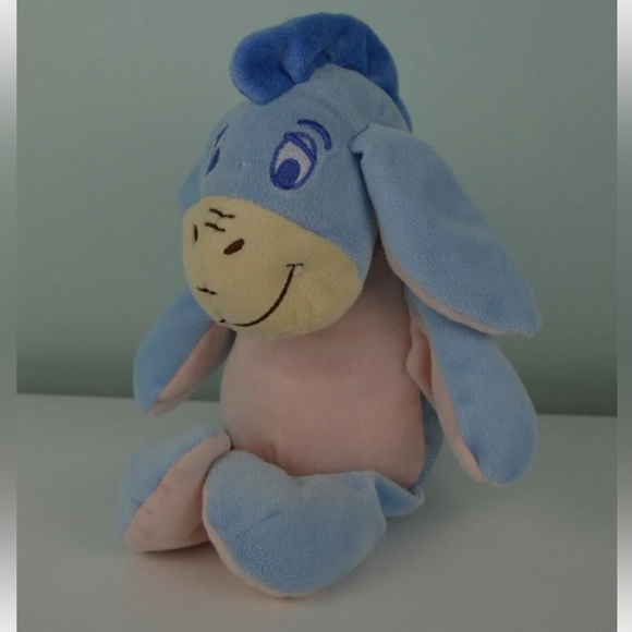 Disney | Toys | Disney Baby Eeyore Plush Stuffed Animal Toy Blue Pink ...